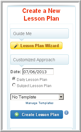 My Lesson Planner | Writing Your Lesson Plans – Support